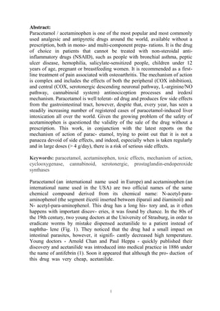 Paracetamol drug | PDF
