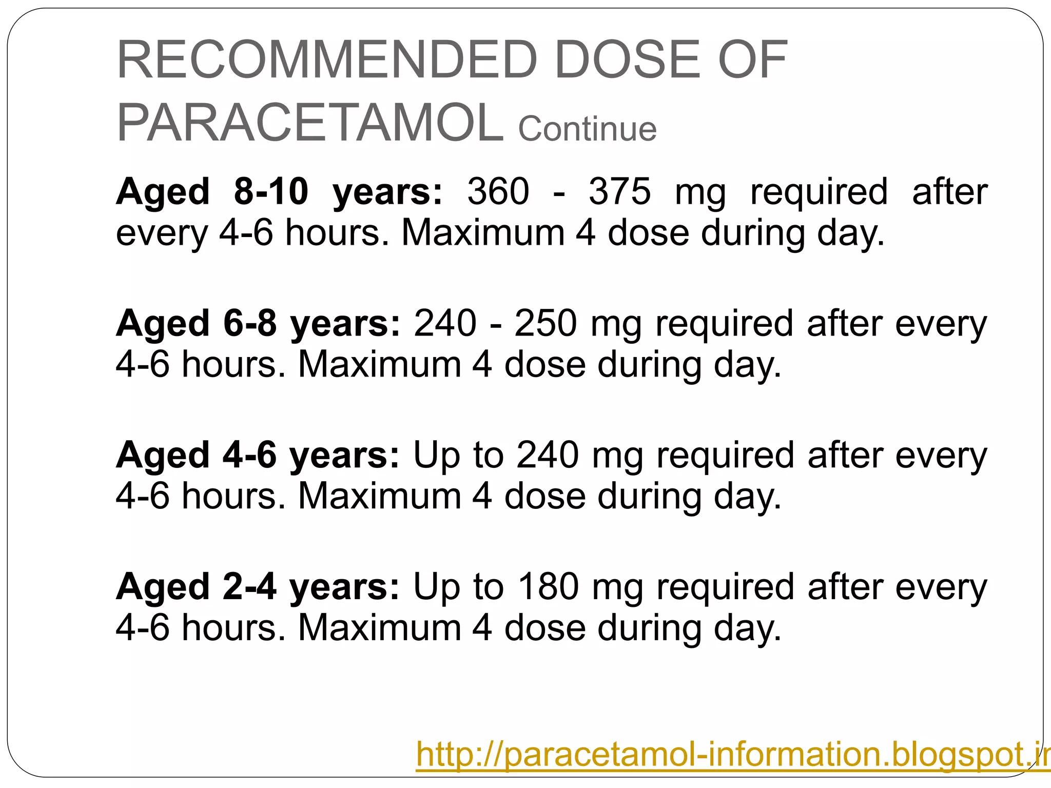 Paracetamol information ppt | PPTX