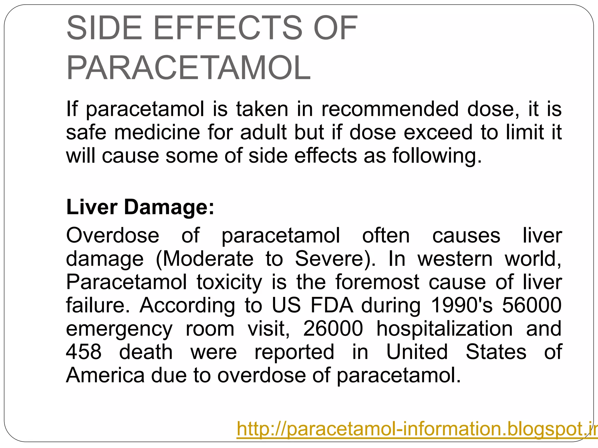 Paracetamol information ppt | PPTX