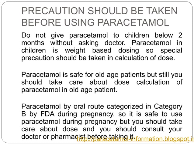 Paracetamol information ppt | PPTX