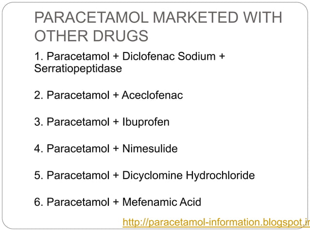 Paracetamol information ppt | PPTX