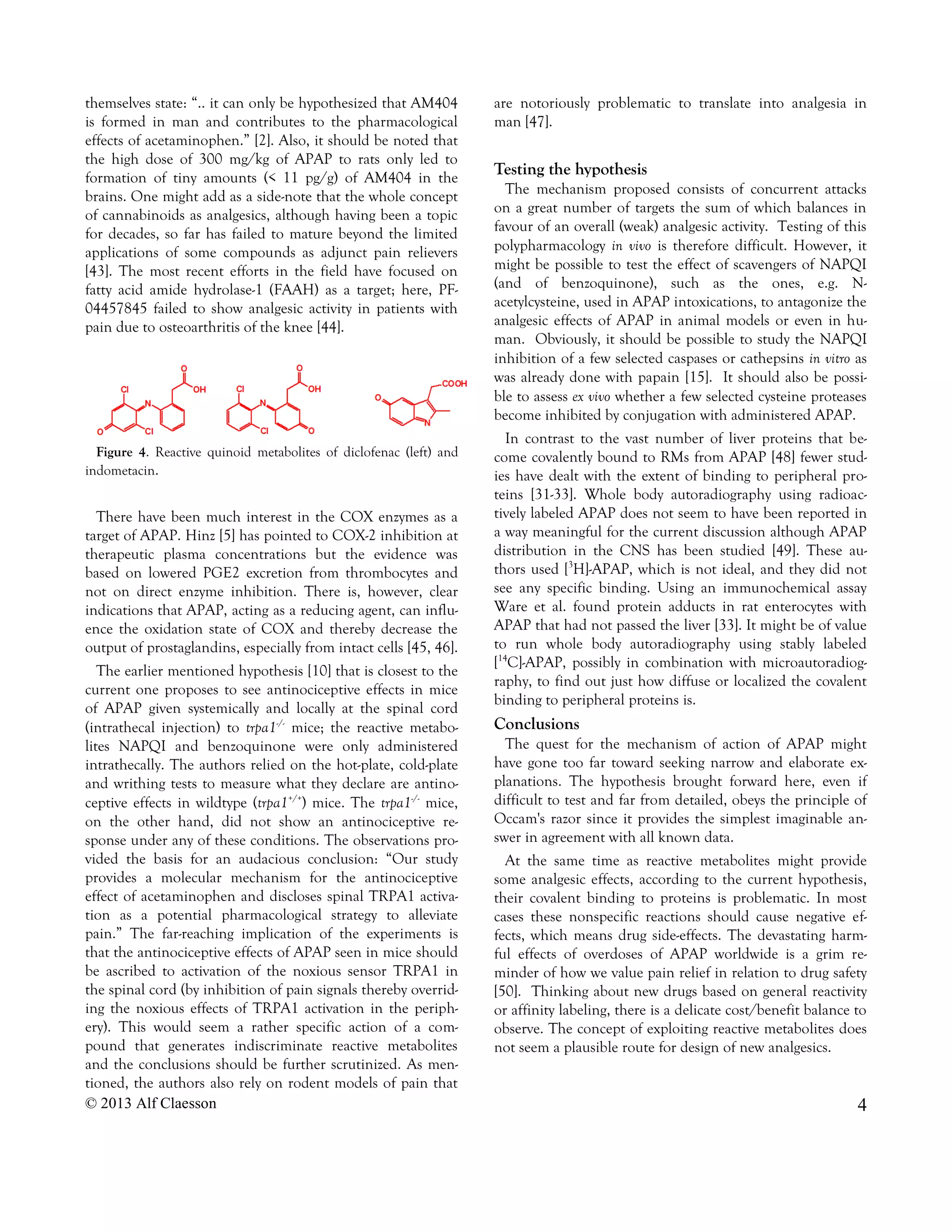 Paracetamol mechanism of action on slide share | PDF