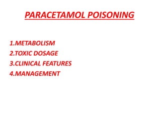 Paracetamol poisoning | PPT