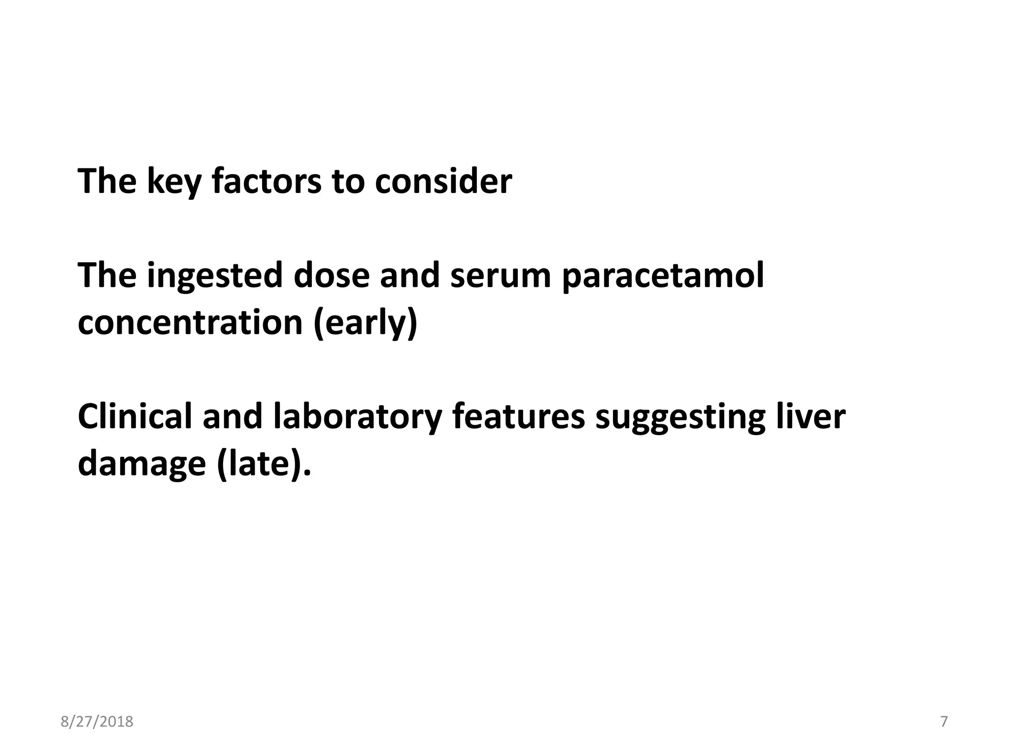 Paracetamol poisoning ml nyein | PPTX | Pharmaceutical Drugs | Medical ...