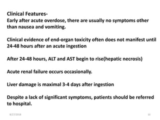 Paracetamol poisoning ml nyein | PPTX