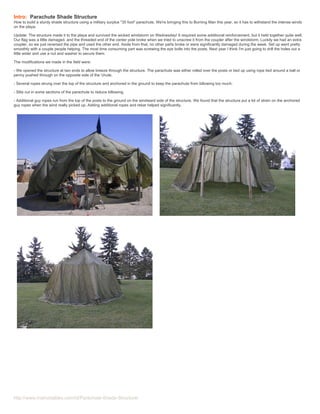 Parachute shade-structure | PDF