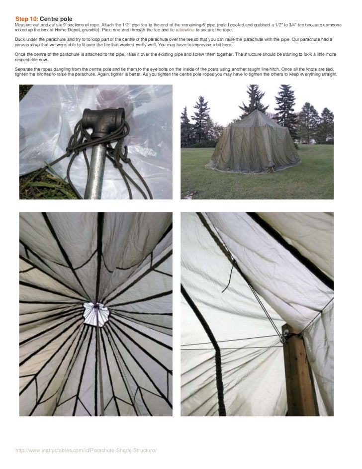 Parachute shade-structure