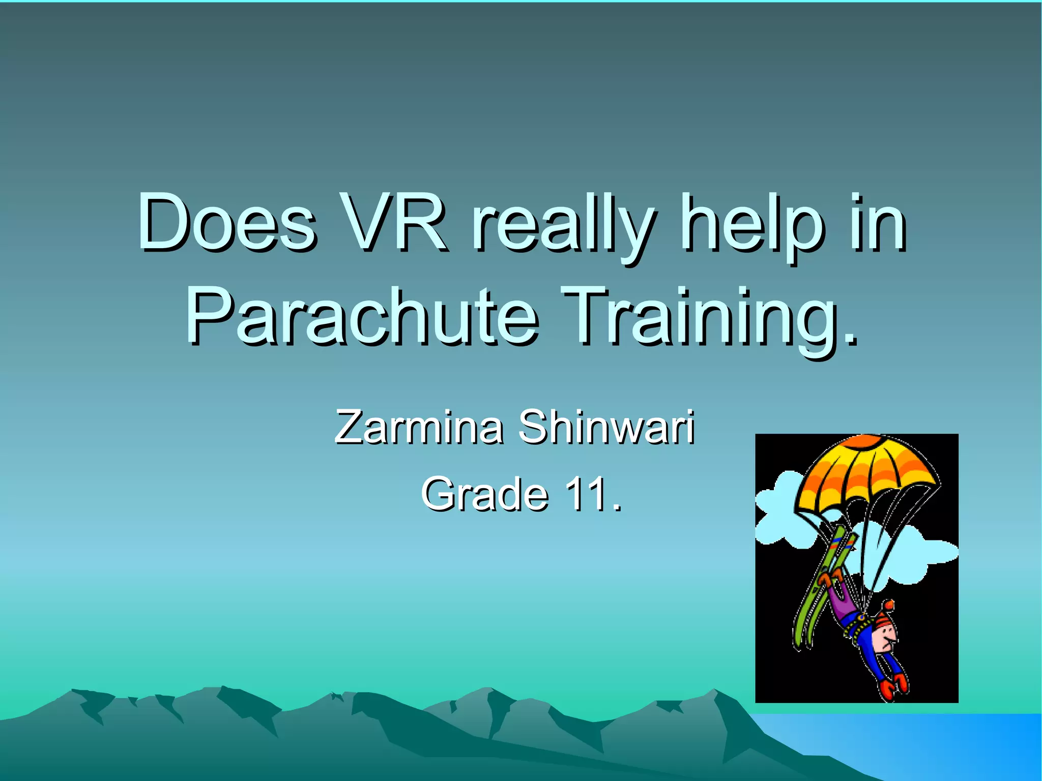 Parachute Training. | PPT