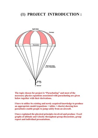 Parachut Project Report | DOCX