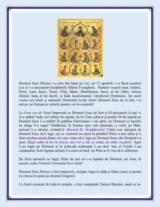 Paraclisul Sfinţilor 12 apostoli | PDF