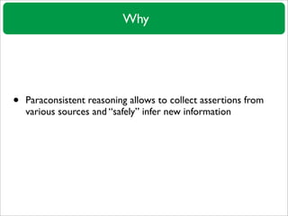 Paraconsistent Reasoning in Ontopedia | PPT