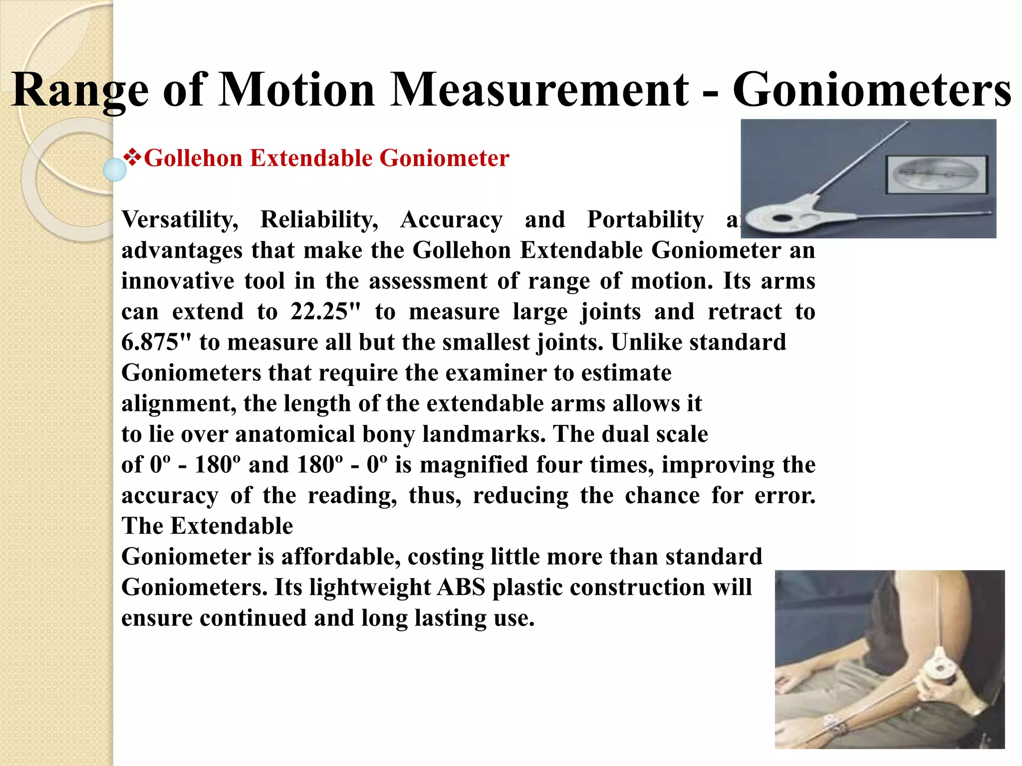 Introduction to Goniometer | PPTX