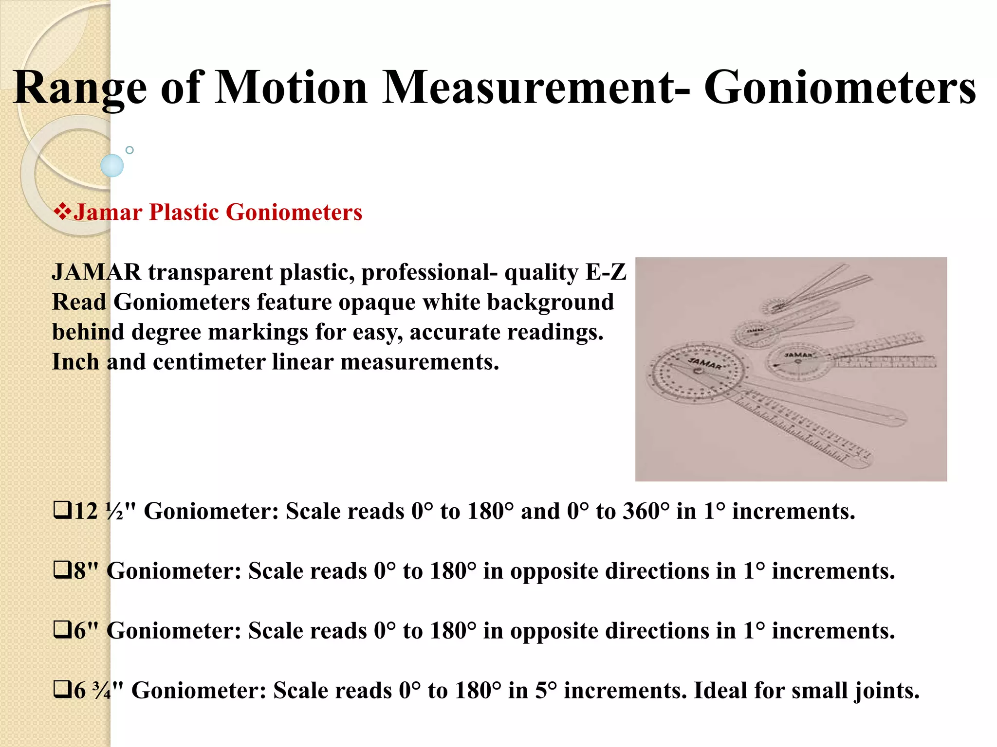 Introduction to Goniometer | PPTX
