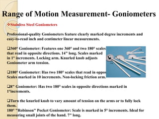 Introduction to Goniometer | PPTX