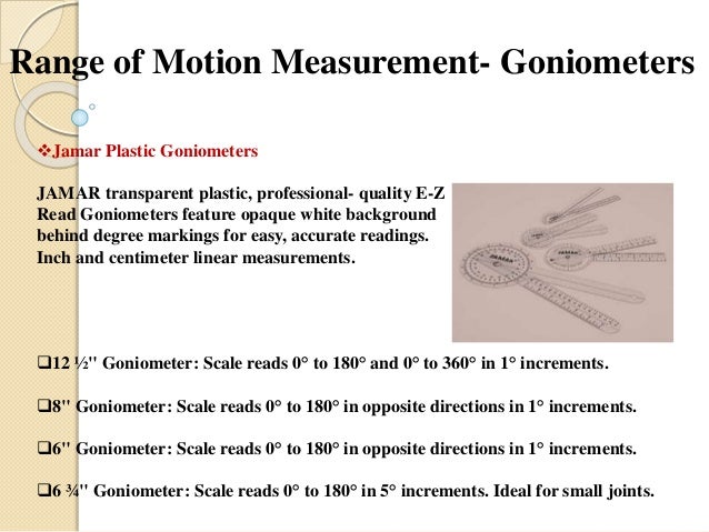 Introduction to Goniometer