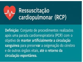 Reanimação Cardiopulmonar: Suporte Avançado de Vida (ACLS) — Protocolos ...