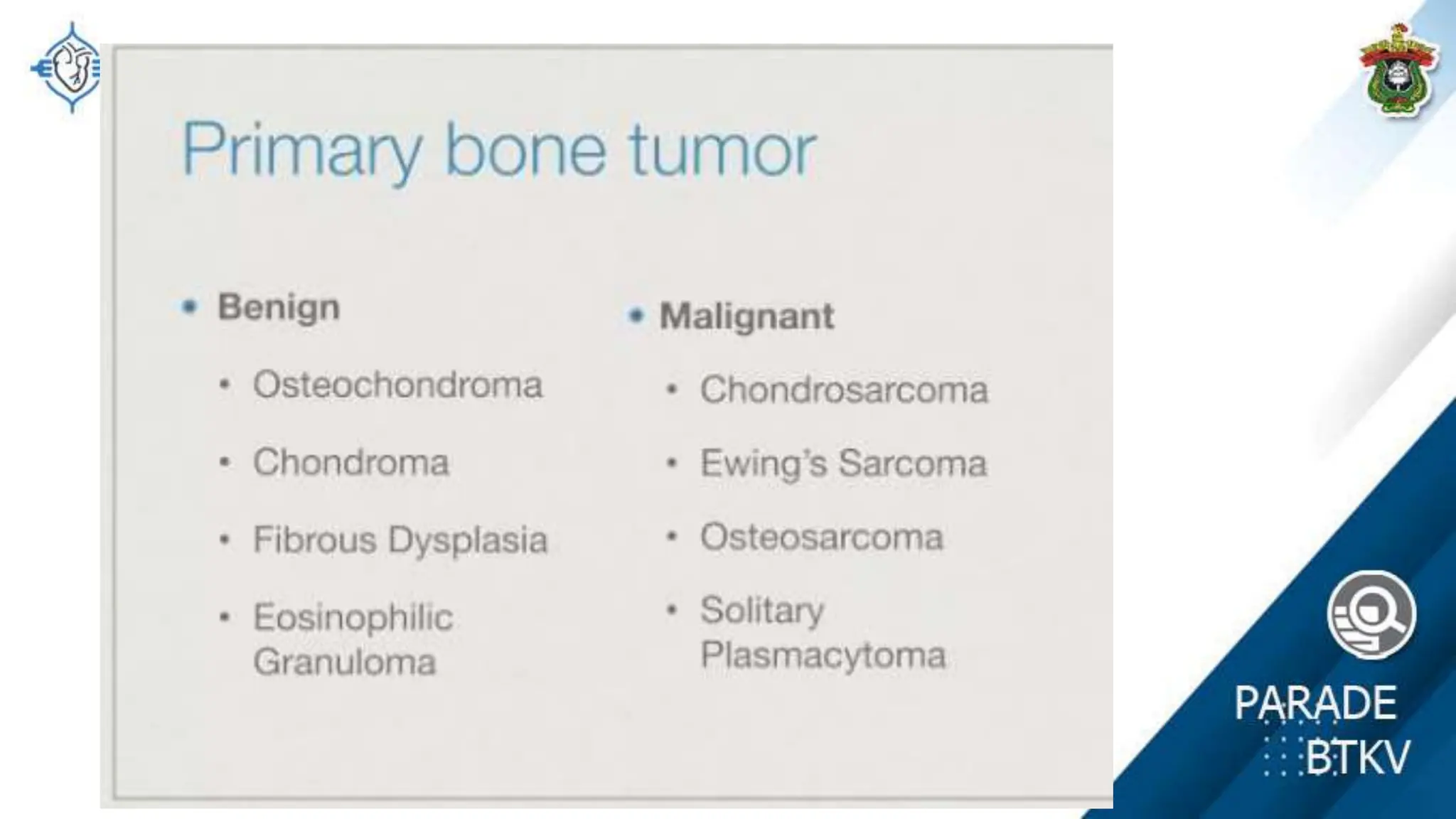 Parade BTKV - Tumor Sternum.pptx