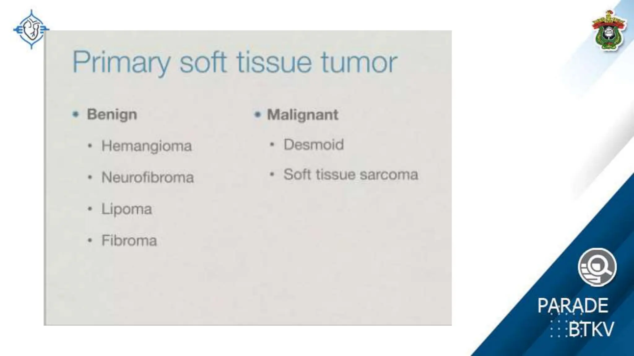 Parade BTKV - Tumor Sternum.pptx
