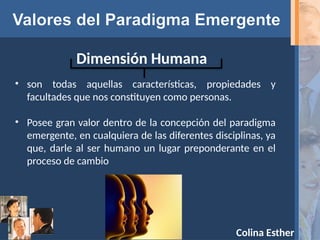 paradigma emergente valores GRUPO UNIVERSITARIO | PPTX