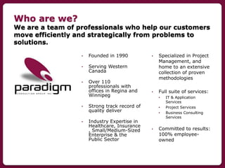 PCGI Paradigm - who we are. | PPT