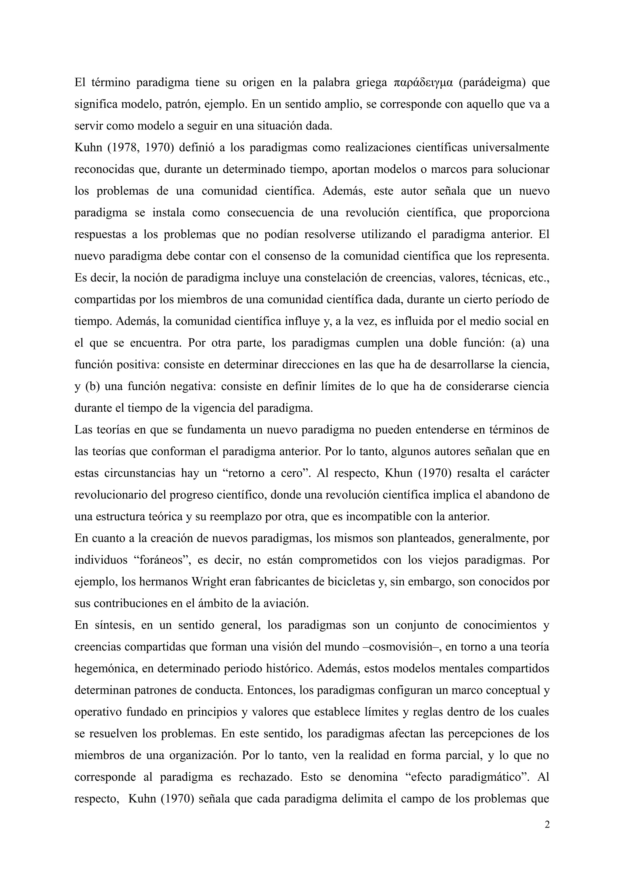 Paradigma: Definición y Conceptos | PDF