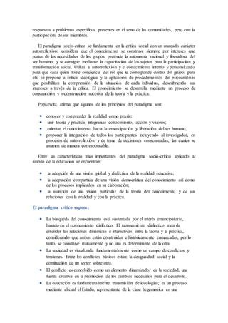 Paradigma crítico.. | DOCX