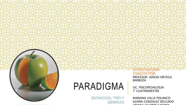 Paradigma (Definicion, tipos y ejemplos) | PPTX | Science