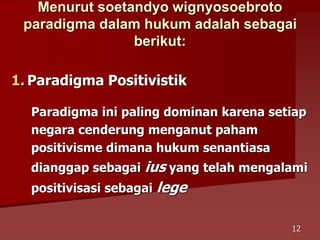 Paradigma Hukum | PPT