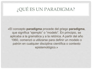 Paradigma cognitivo | PPTX