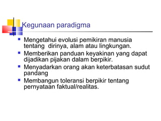Paradigma dalam teori komunikasi | PPT