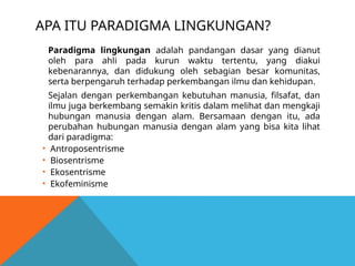 PowerPoint Paradigma dan Etika Lingkungan.pptx