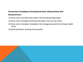 PowerPoint Paradigma dan Etika Lingkungan.pptx