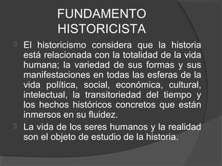 Paradigma historicismo | PPT