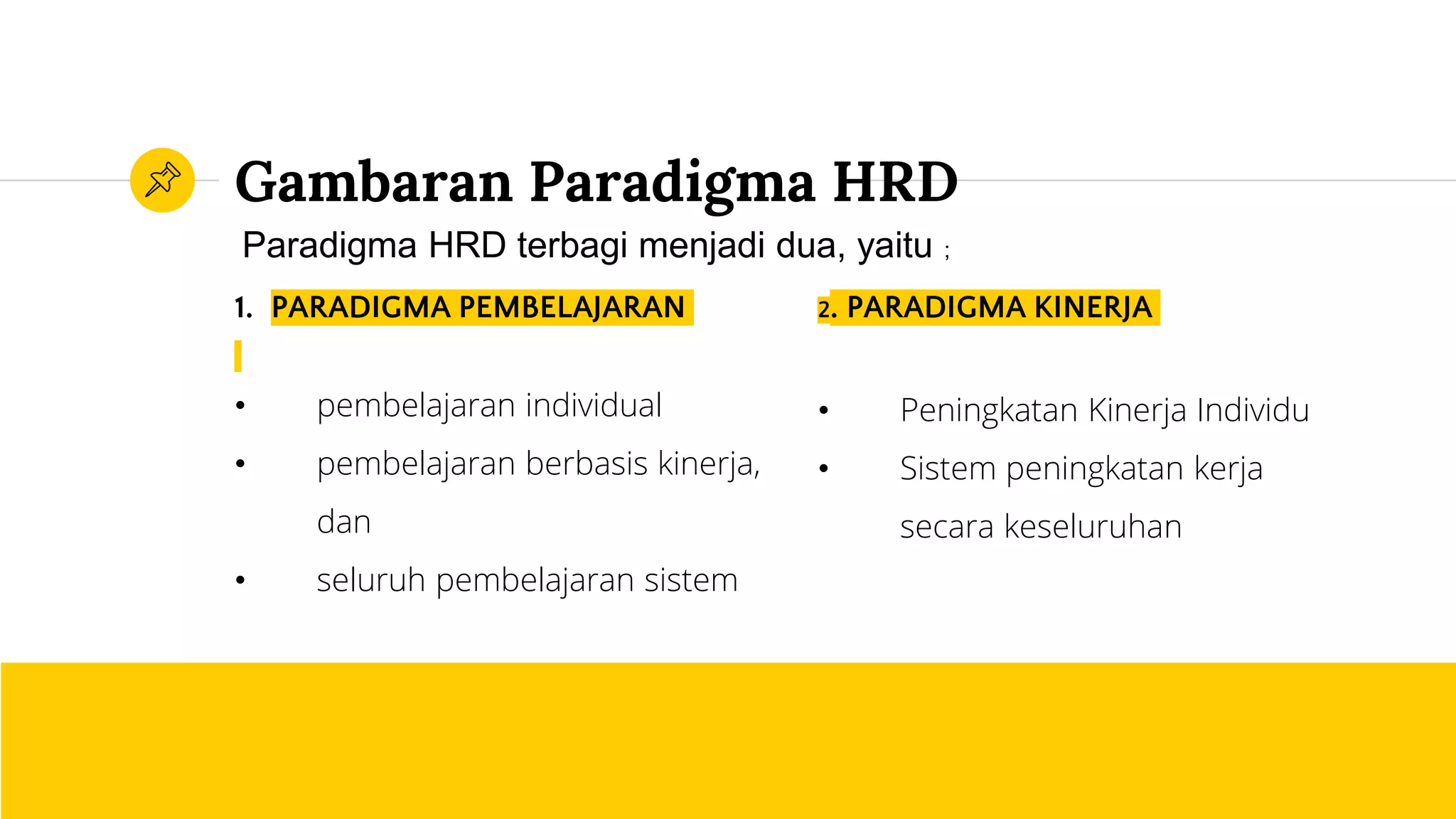 Paradigma Pengembangan Sumber Daya Manusia (Paradigms of HRD) | PPTX
