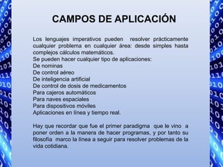 PARADIGMA IMPERATIVO | PPTX