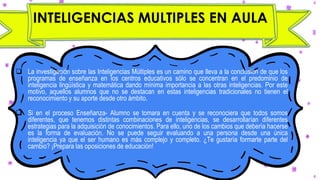 paradigma inteligencias multiples en la educacion superior | PDF