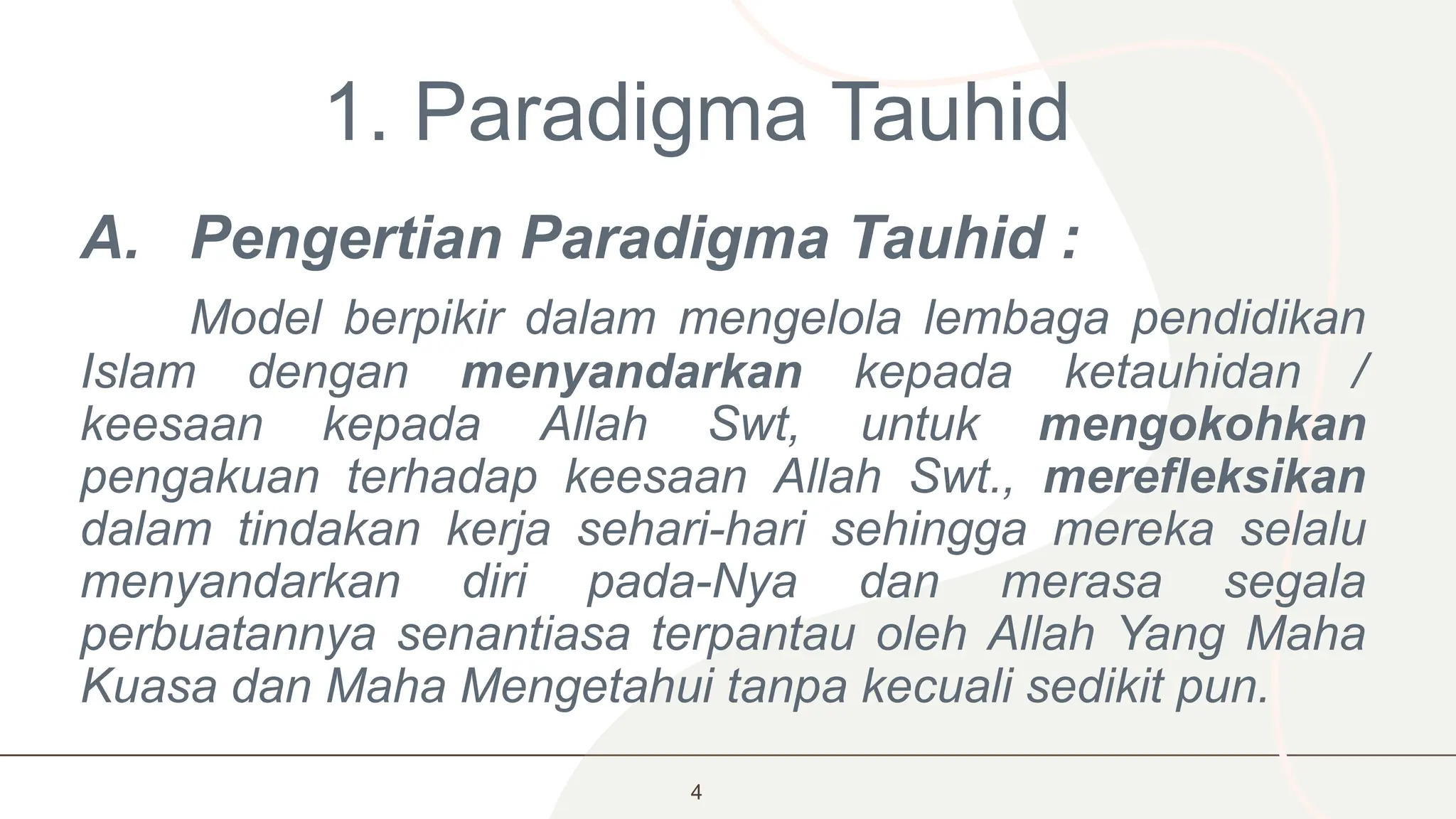 Paradigma Keilmuan Manajemen Pendidikan Islam | PPTX