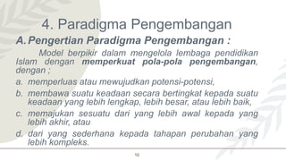 Paradigma Keilmuan Manajemen Pendidikan Islam | PPTX