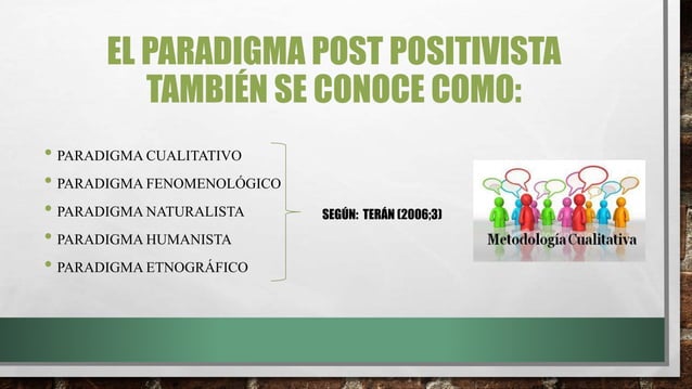 Paradigma post positivista | PPTX