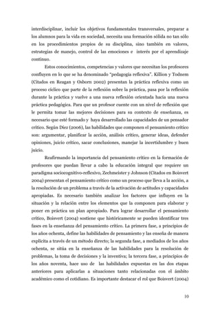Paradigma reflexivo y discurso pedagógico | DOC