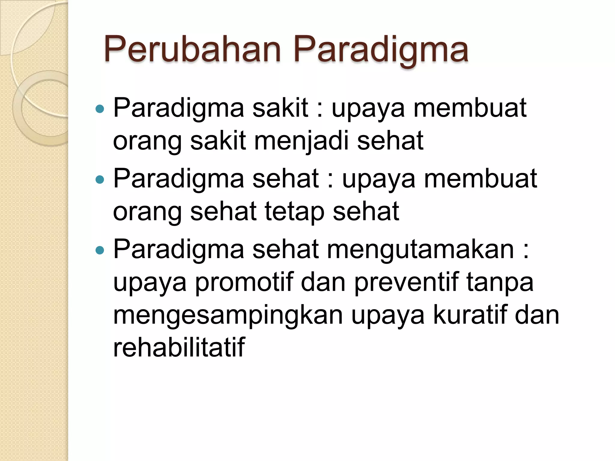 Paradigma sehat | PPTX