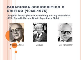 Paradigmas en educacion | PPT