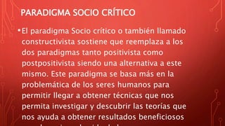 Paradigma sociocritico | PPTX