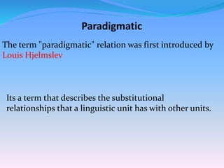 Paradigmatic | PPTX