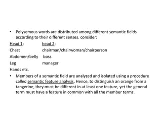 Paradigmatic vs syntagmatic relations 2 | PPTX