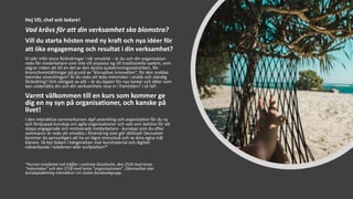 Paradigmo sommarkurs agil utveckling och organisation 2018 | PPTX