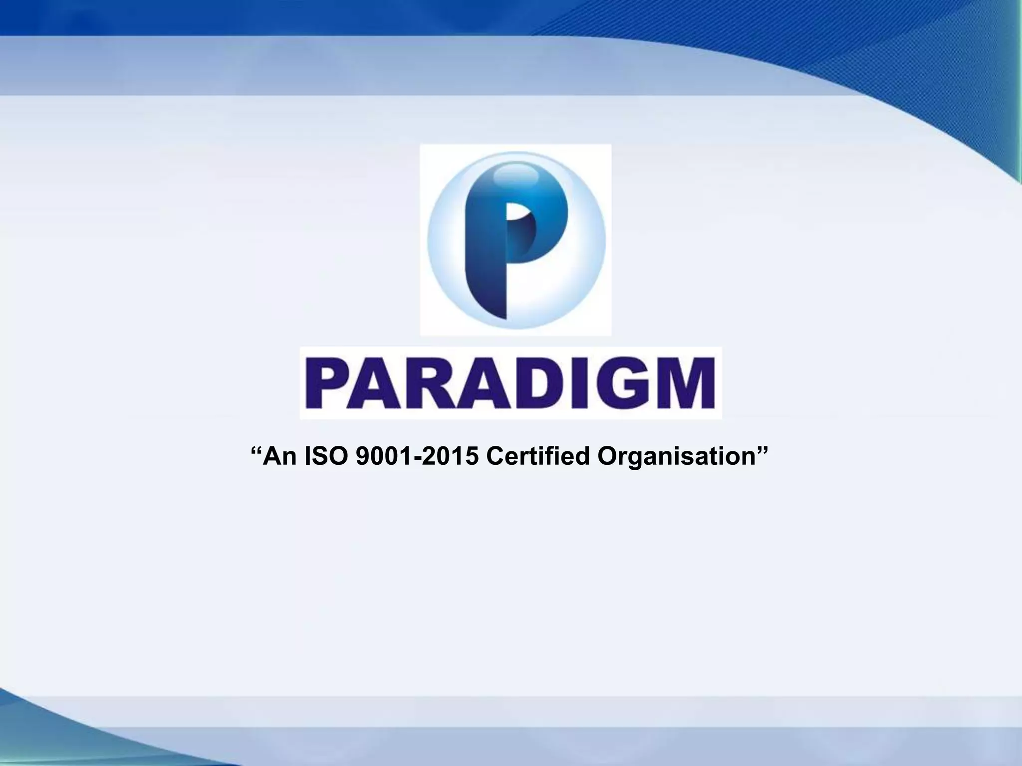 Paradigm Tech Solutions Pvt Ltd | PPTX