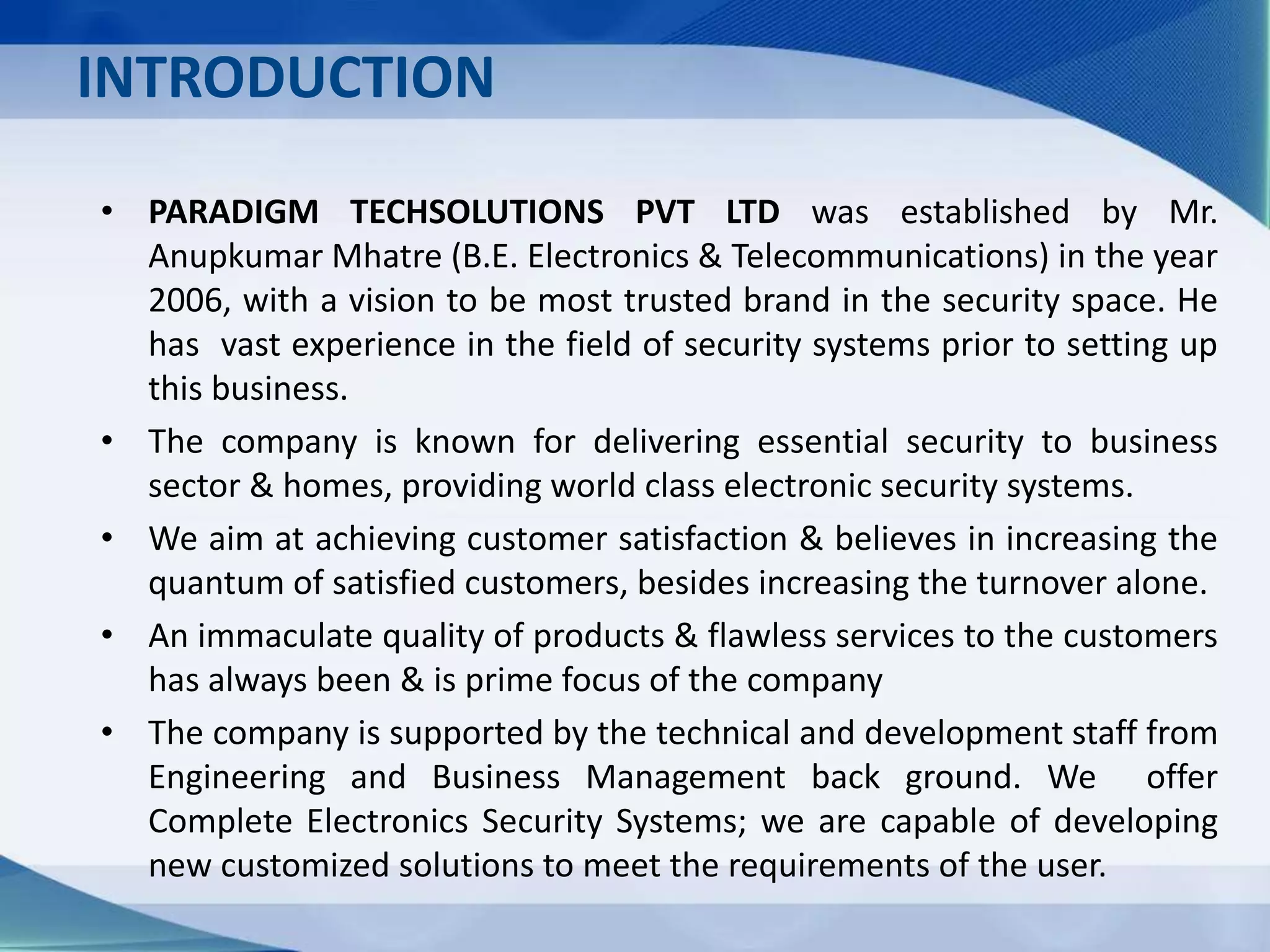 Paradigm Tech Solutions Pvt Ltd | PPTX