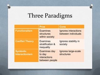 Social Paradigm Examples
