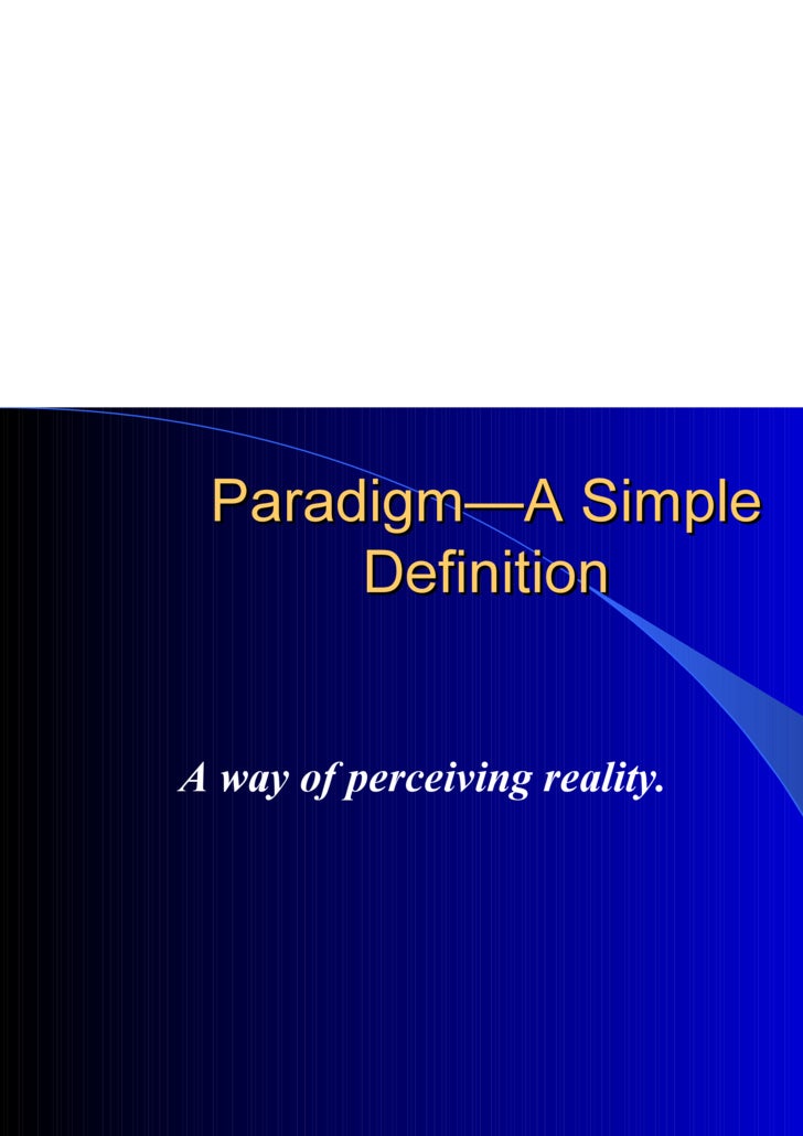 Paradigms